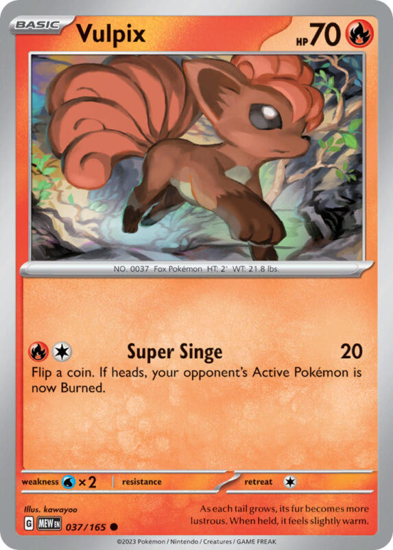Check de actuele waarde van je Vulpix 37/165 uit de 151 set op Pokemonkaart.nl