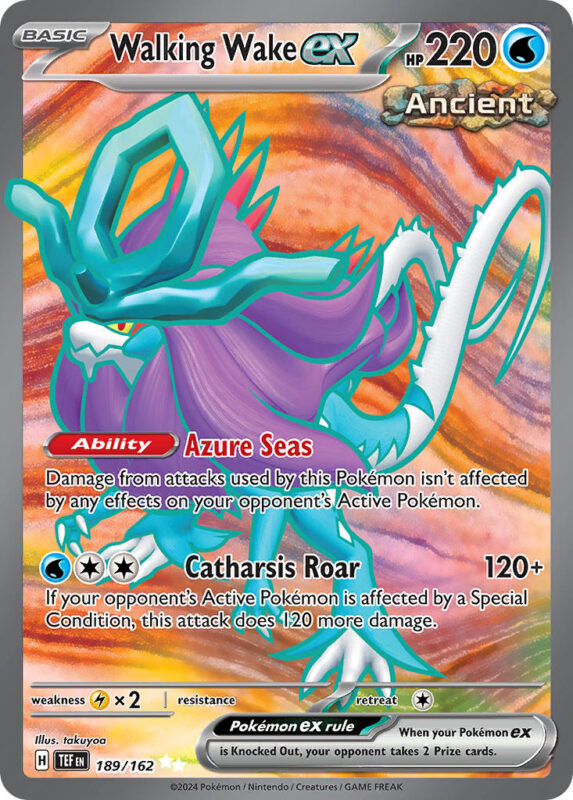 Wat is Walking Wake ex 189/162 uit Temporal Forces waard? - Pokemonkaart.nl