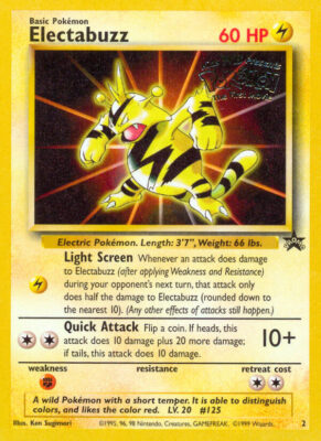 Check de actuele waarde van je Electabuzz 2 kaart uit de Wizards Black Star Promos set.