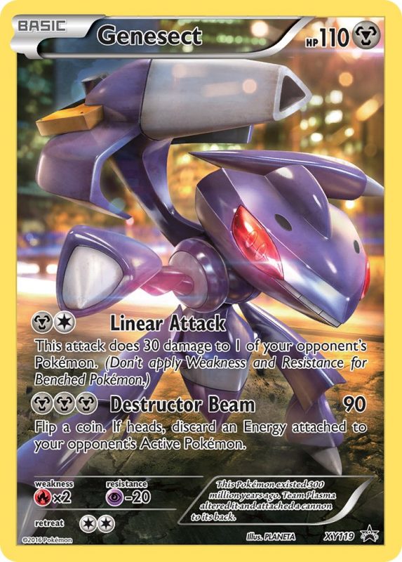 Check de actuele waarde van je Genesect XY119 kaart uit de XY Promos set.