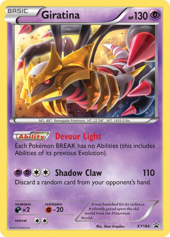 Check de actuele waarde van je Giratina XY184 kaart uit de XY Promos set.