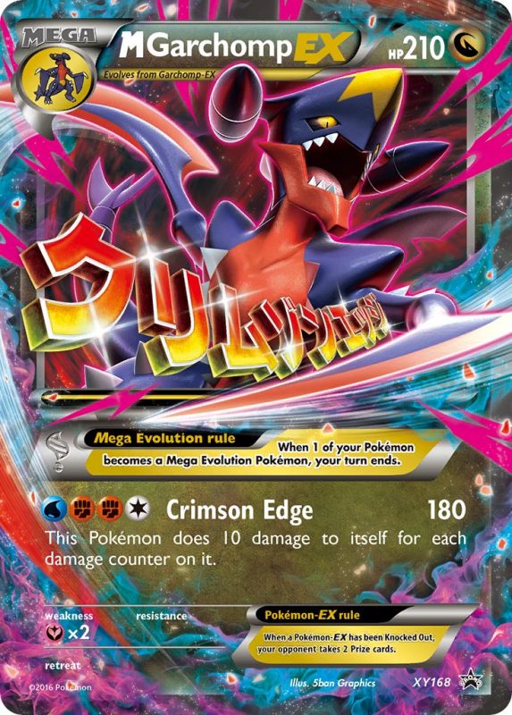 Check de actuele waarde van je M Garchomp-EX XY168 kaart uit de XY Promos set.