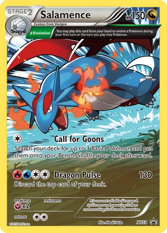 Check de actuele waarde van je Salamence XY59 kaart uit de XY Promos set.