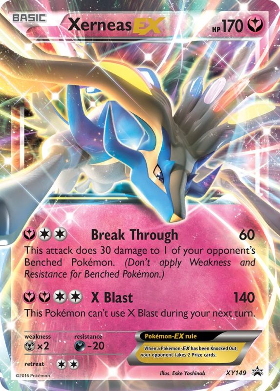 Check de actuele waarde van je Xerneas-EX XY149 kaart uit de XY Promos set.