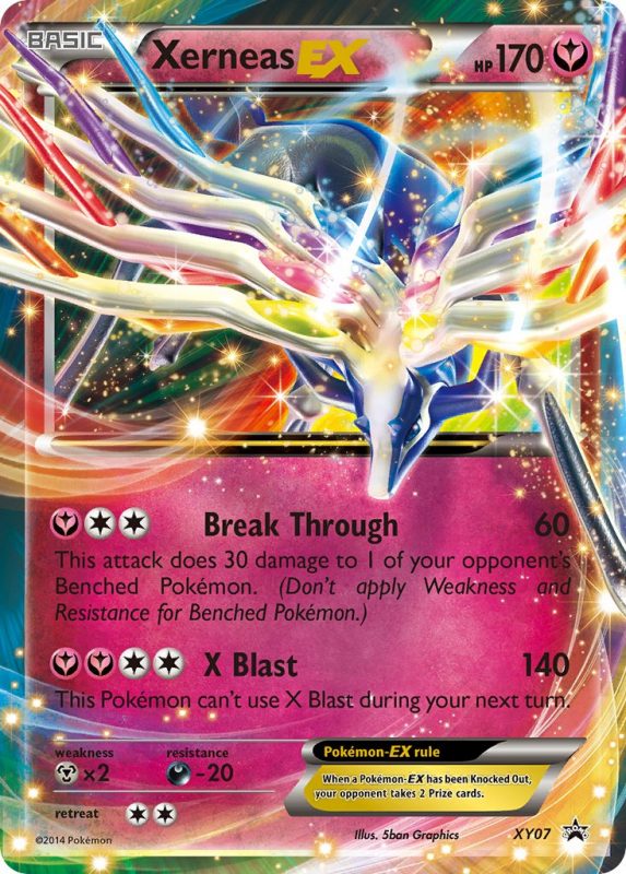 Check de actuele waarde van je Xerneas-EX XY07 kaart uit de XY Promos set.