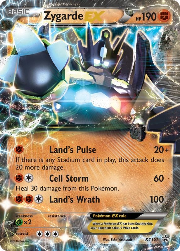 Check de actuele waarde van je Zygarde-EX XY151 kaart uit de XY Promos set.