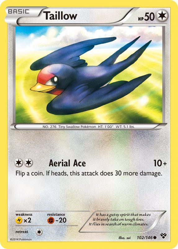 Check de actuele waarde van je Taillow 102/146 kaart uit de XY set.