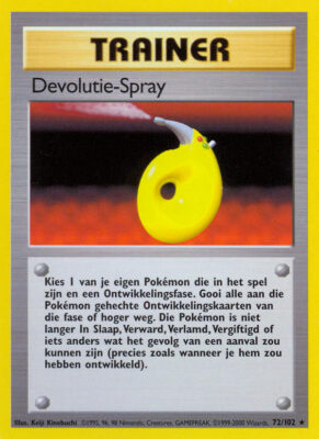 Wat is de Devolution Spray Pokemonkaart waard? - Pokemonkaart.nl