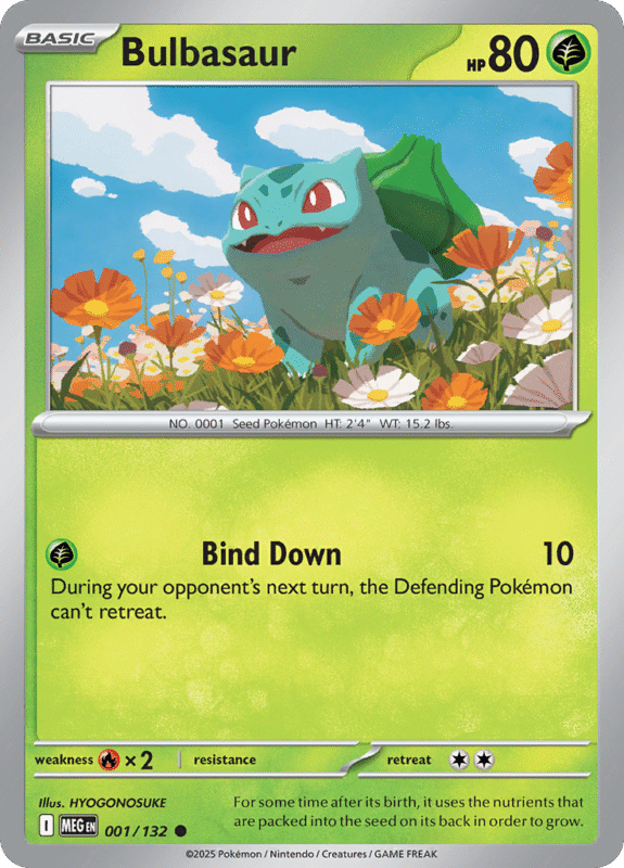 Wat is Bulbasaur 1/132 uit Mega Evolution waard? - Pokemonkaart.nl
