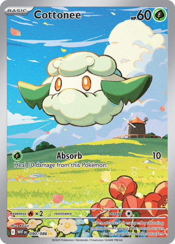 Wat is Cottonee 090/086 uit White Flare waard? - Pokemonkaart.nl