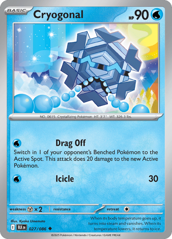 Wat is Cryogonal 027/086 uit Black Bolt waard? - Pokemonkaart.nl