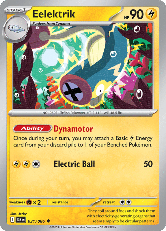 Wat is Eelektrik 031/086 uit Black Bolt waard? - Pokemonkaart.nl
