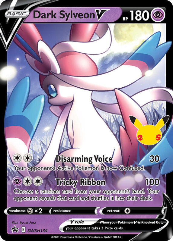 Check de actuele waarde van je Dark Sylveon V SWSH134 kaart
