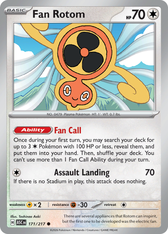 Wat is Fan Rotom 171/217 uit Ascended Heroes waard? - Pokemonkaart.nl