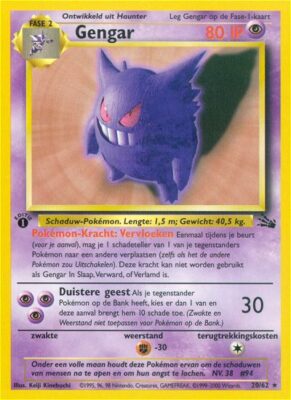 Wat is Gengar 20/62 uit Fossil NL waard? - Pokemonkaart.nl