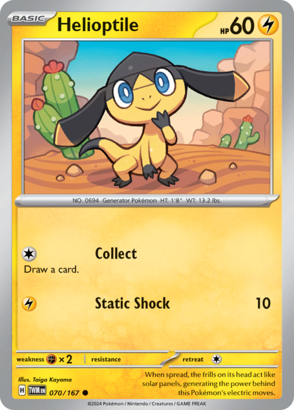 Wat is Helioptile 070/167 uit Twilight Masquerade waard? - Pokemonkaart.nl
