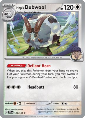 Wat is Hop's Dubwool 136/159 uit Journey Together waard? - Pokemonkaart.nl