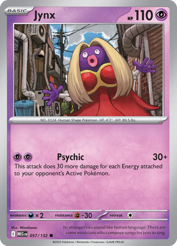 Wat is Jynx 57/132 uit Mega Evolution waard? - Pokemonkaart.nl