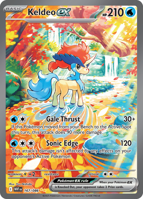 Wat is Keldeo ex 167/086 uit White Flare waard? - Pokemonkaart.nl