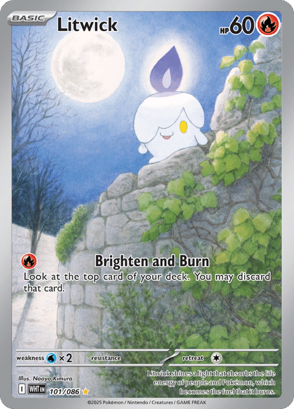 Wat is Litwick 101/086 uit White Flare waard? - Pokemonkaart.nl