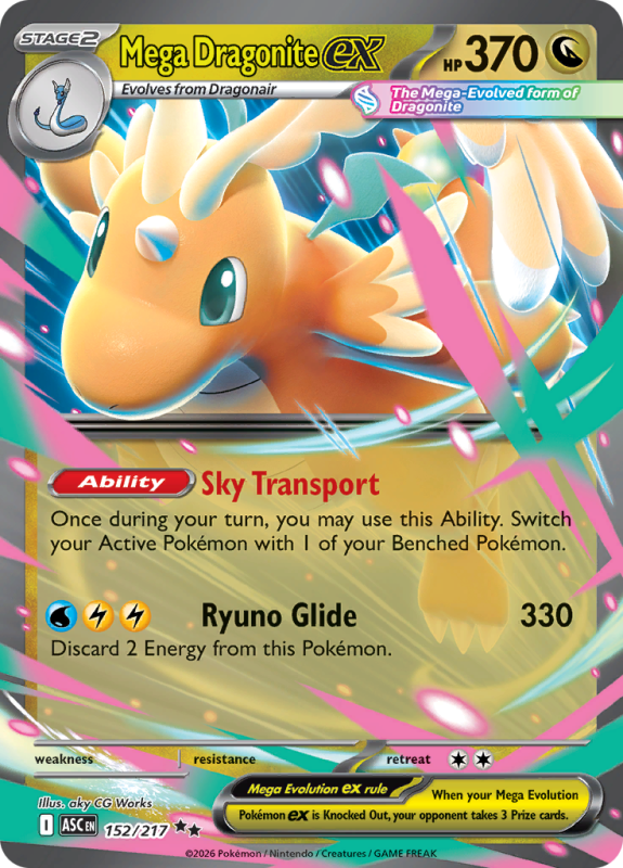 Wat is Mega Dragonite ex 152/217 uit Ascended Heroes waard ...