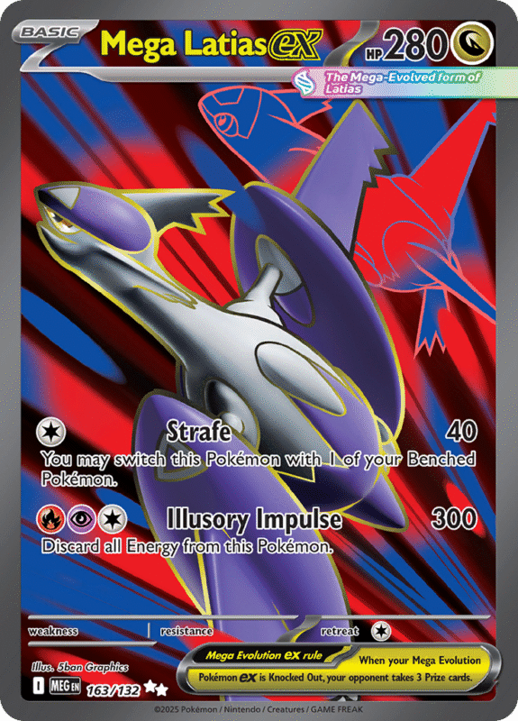 Wat is Mega Latias ex 163/132 uit Mega Evolution waard? - Pokemonkaart.nl