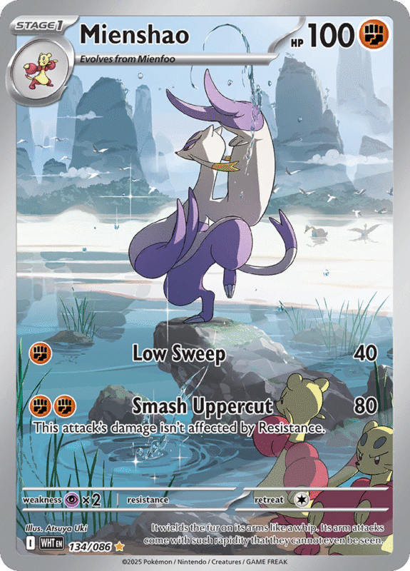 Wat is Mienshao 134/086 uit White Flare waard? - Pokemonkaart.nl