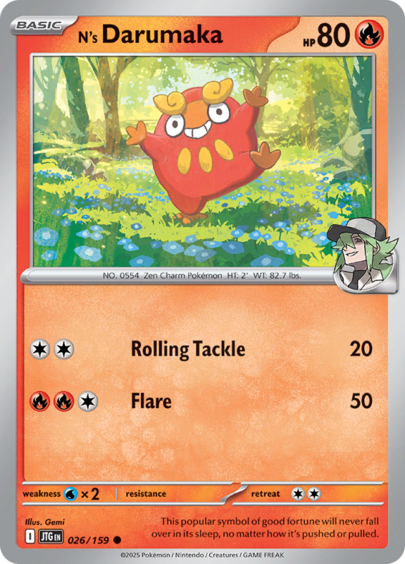 Wat is N's Darumaka 026/159 uit Journey Together waard? - Pokemonkaart.nl