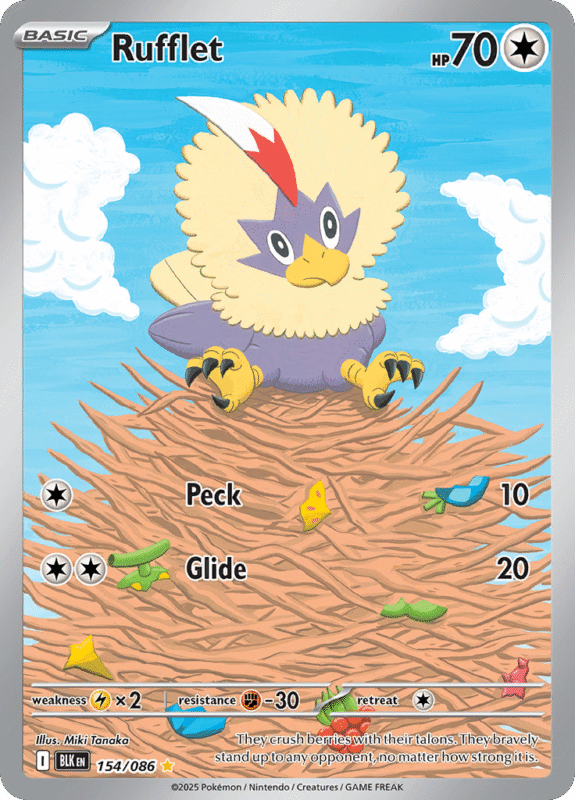 Wat is Rufflet 154/086 uit Black Bolt waard? - Pokemonkaart.nl