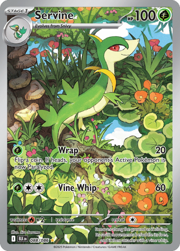 Wat is Servine 088/086 uit Black Bolt waard? - Pokemonkaart.nl