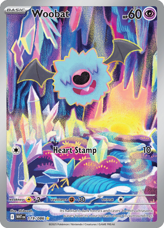 Wat is Woobat 119/086 uit White Flare waard? - Pokemonkaart.nl